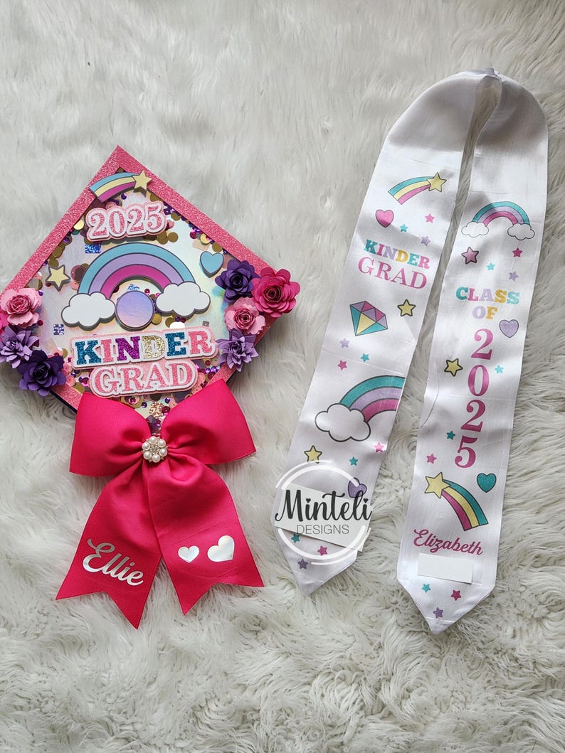 Kinder Graduation Cap Topper Decor or Grad Cap Topper Shaker / Kids Cap ...