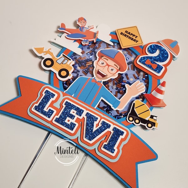 Blippi Cake Topper 3 - Etsy