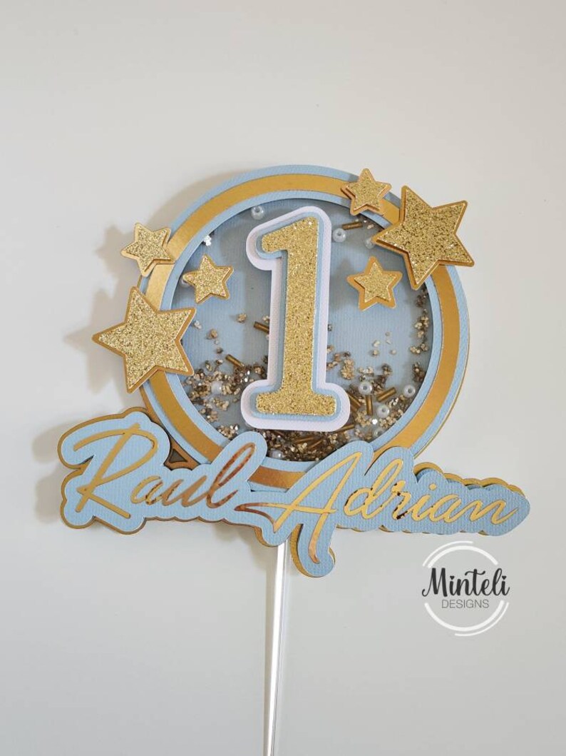 Twinkle Twinkle Little Star Theme Custom Personalized Cake Topper ...