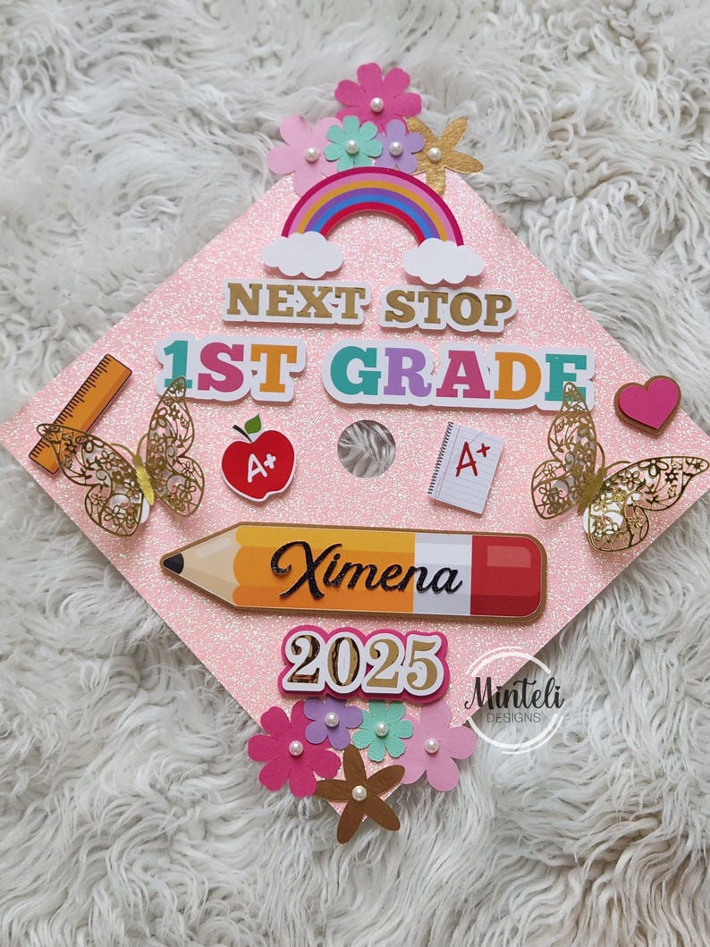 Kinder Graduation Cap Topper Decor or Grad Cap Topper Shaker / Kids Cap ...