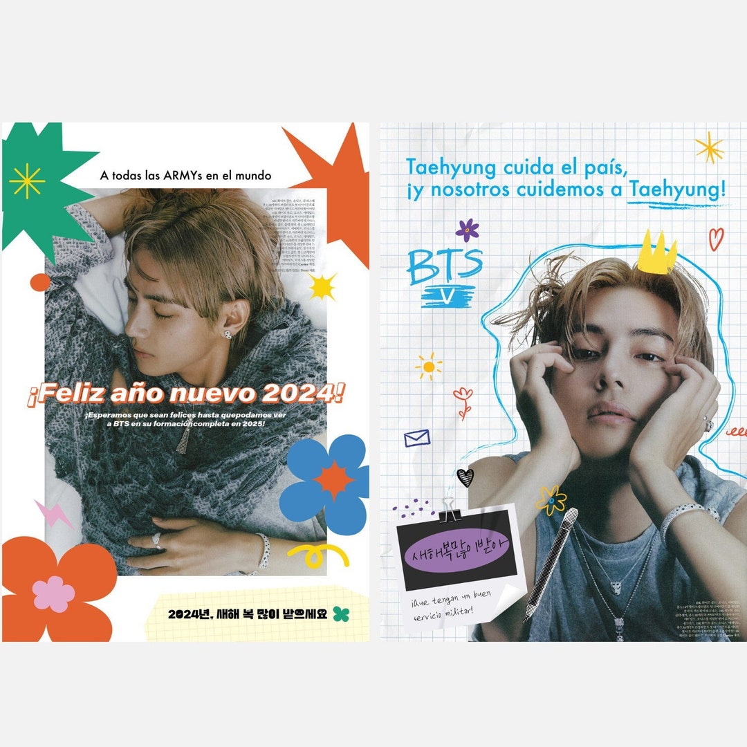 BTS V Postcard, Digital Art, Digital Card, Download Room Decor RM Jimin ...