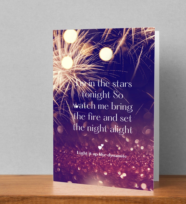 BTS 'dynamite' Lyrics Printable Poster Card Set RM Jimin Suga Jungkook ...