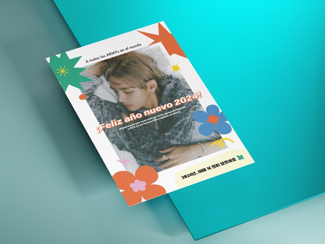 BTS V Postcard, Digital Art, Digital Card, Download Room Decor RM Jimin ...