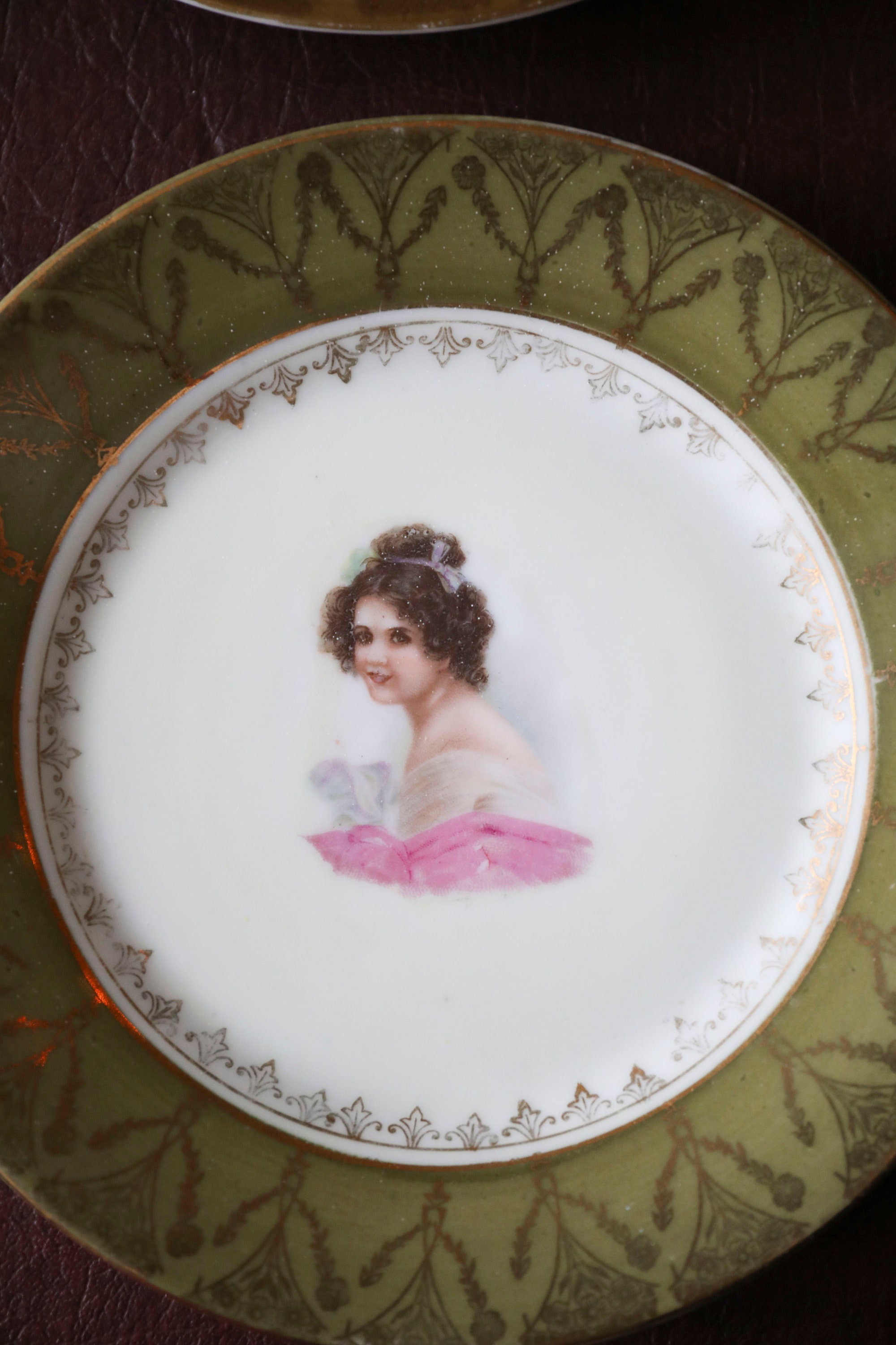 Vintage 2 Portrait Plates Decorative Plates With Female - Etsy UK