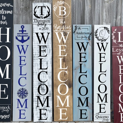 6ft Welcome Front Porch Sign - Etsy