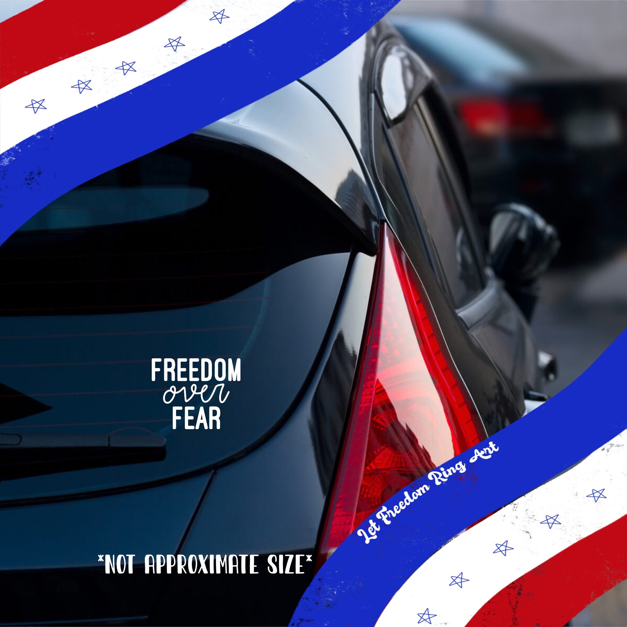 Freedom Over Fear Car Decal - Etsy UK
