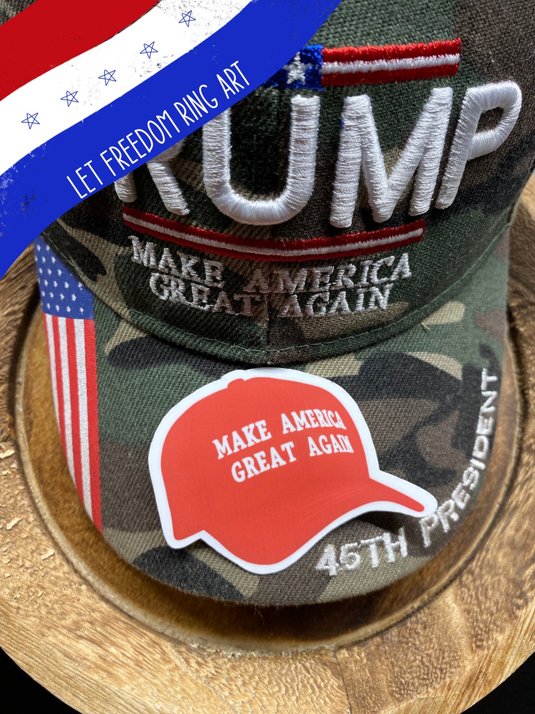 MAGA Hat Sticker / Glossy Sticker / Waterproof Sticker - Etsy