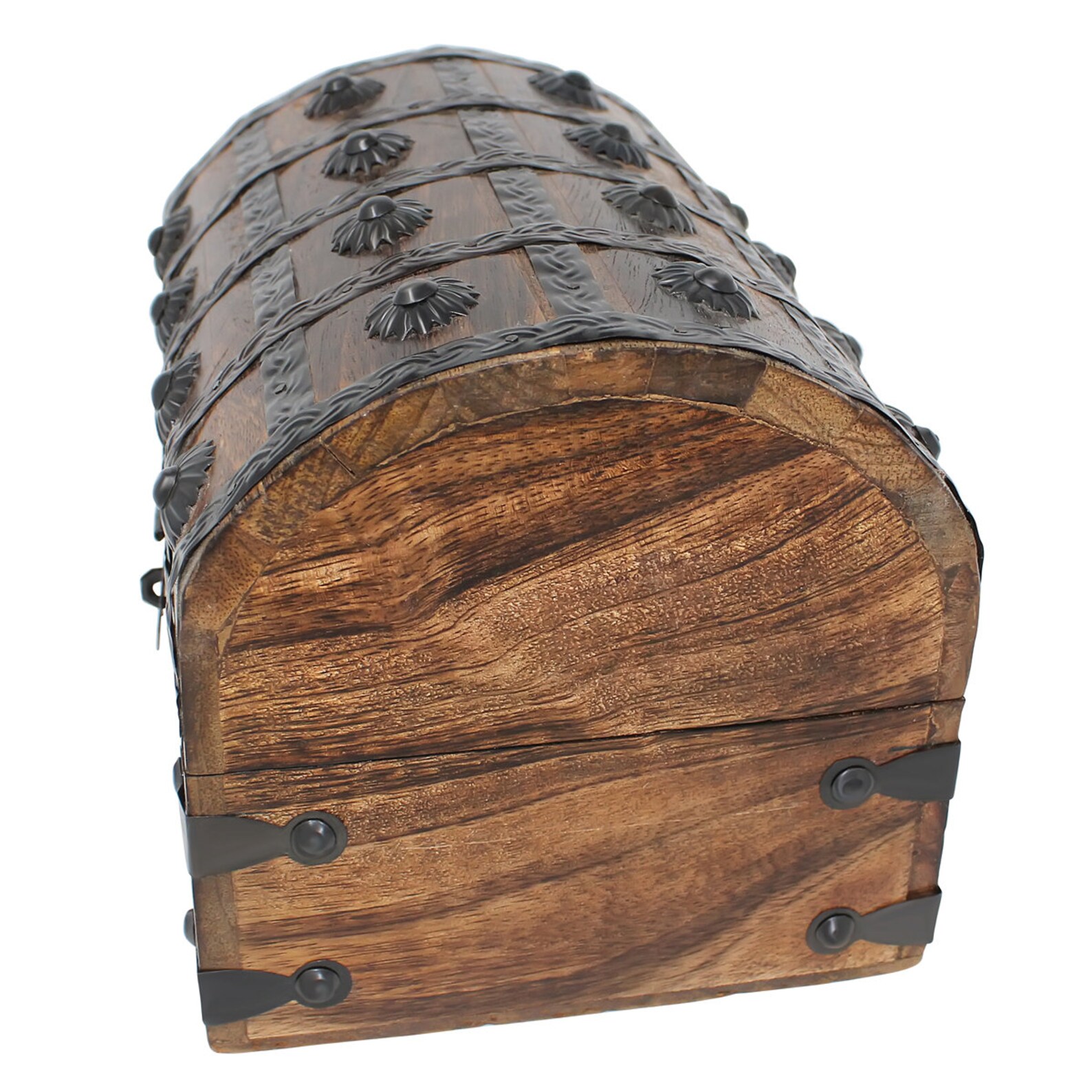Nautical Cove Pirate Treasure Wood Chest - Includes Faux Leather ...