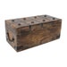 Pirate Wooden Storage Chest Flat Lid With Antique Iron Lock and ...