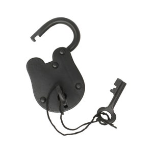 Solid Antique Lock With Skeleton Keys - Pirate Treasure Chest Lock - Etsy