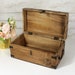 Pirate Wooden Storage Chest Flat Lid With Antique Iron Lock and ...