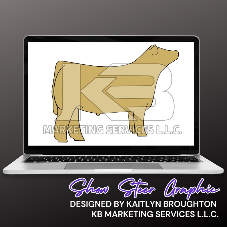 Yellow Show Steer Graphic - Etsy
