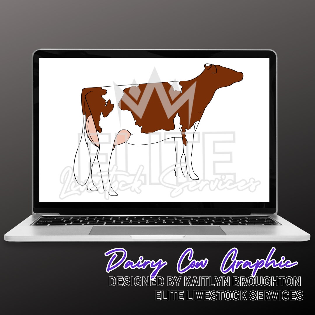 Dairy Cow Graphic - Etsy