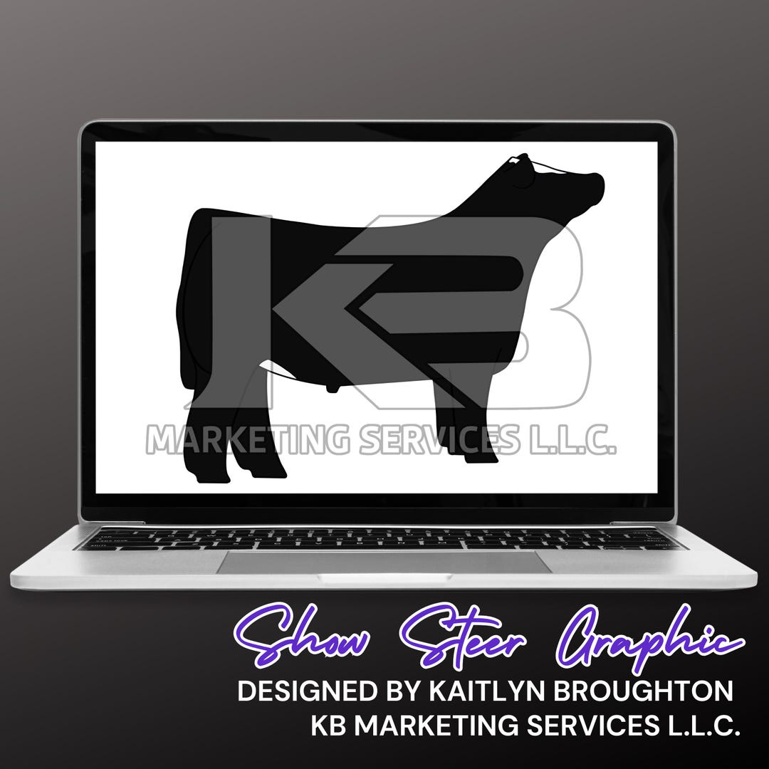 Simmental Show Steer Graphic - Etsy