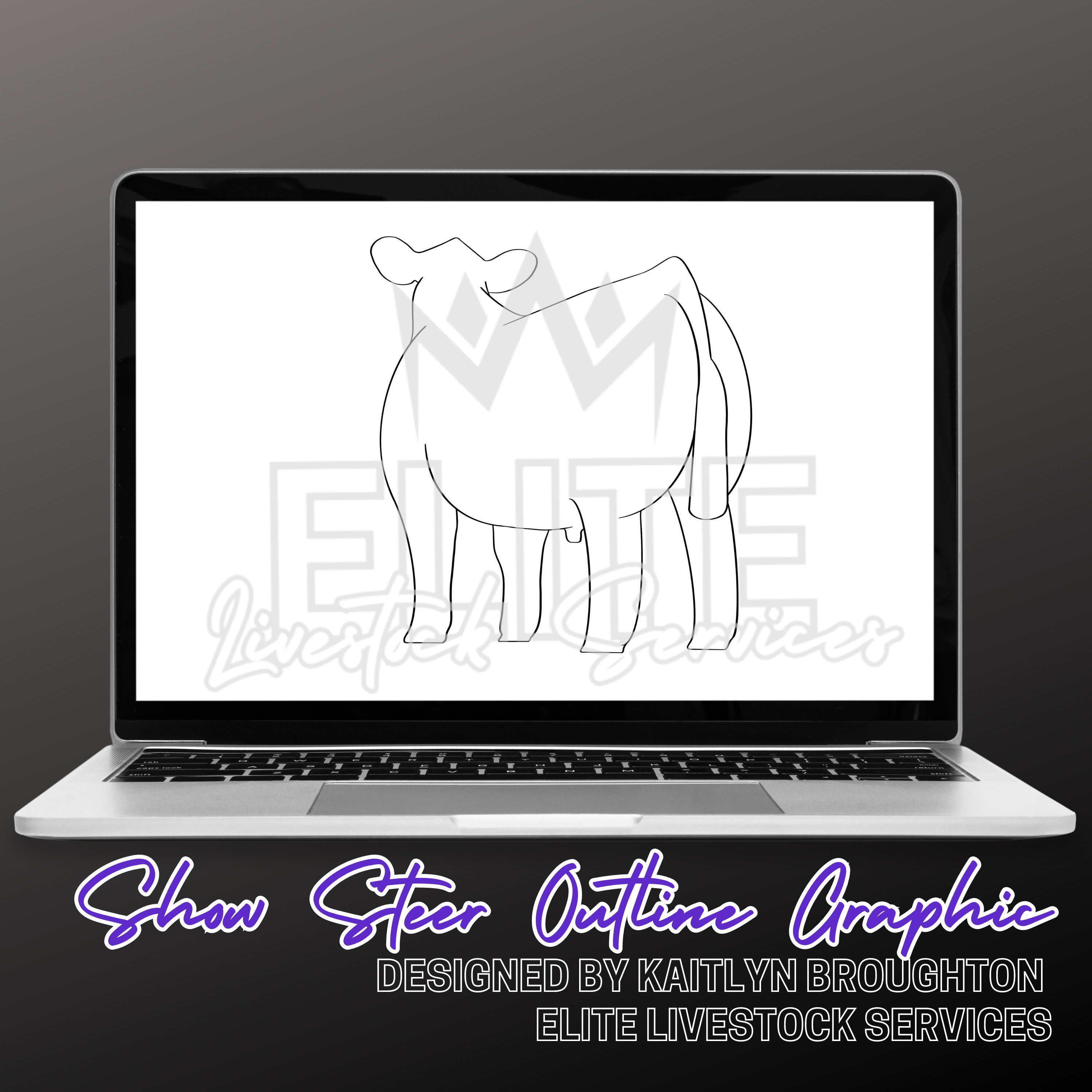 Show Steer Outline Graphic - Etsy