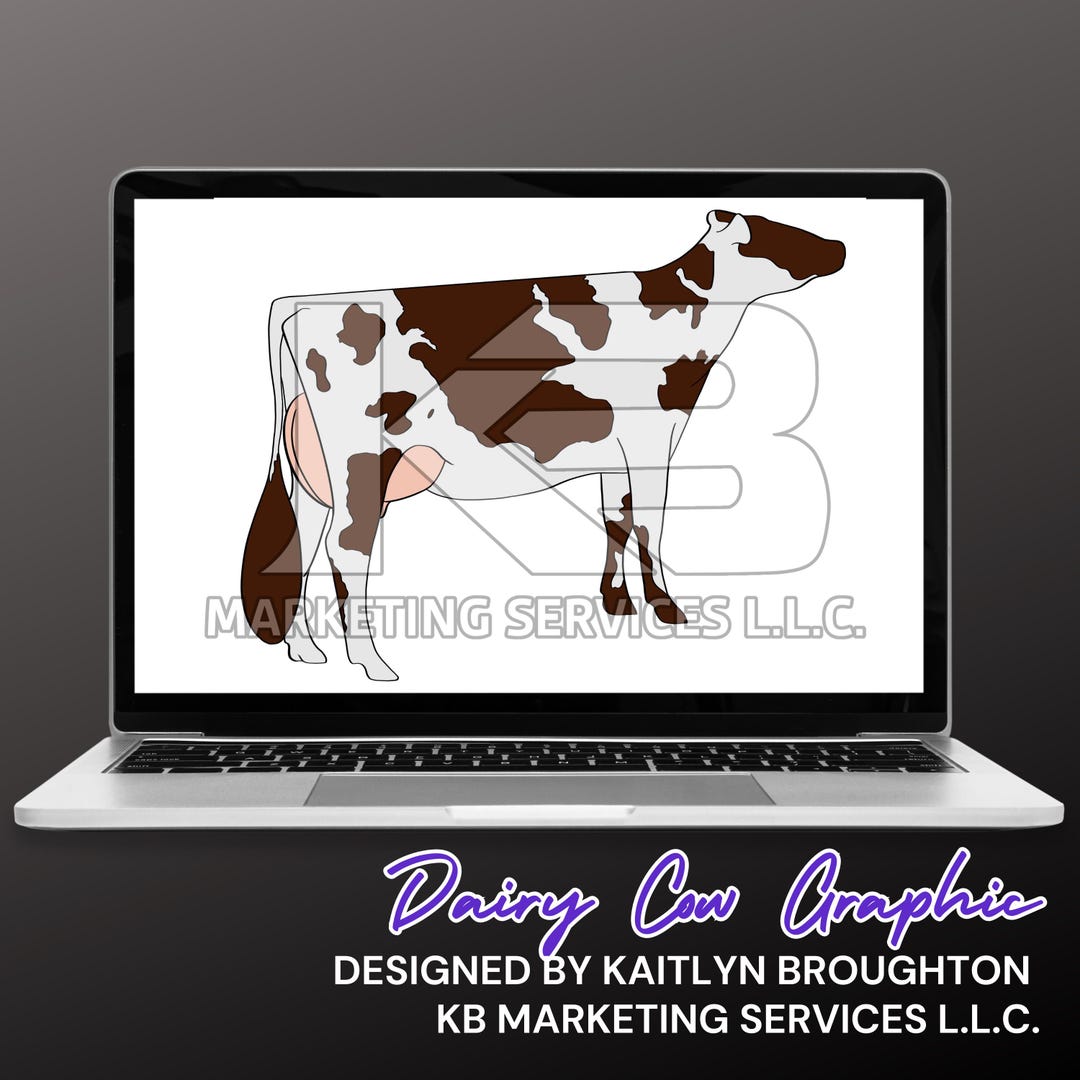Dairy Cow Graphic - Etsy