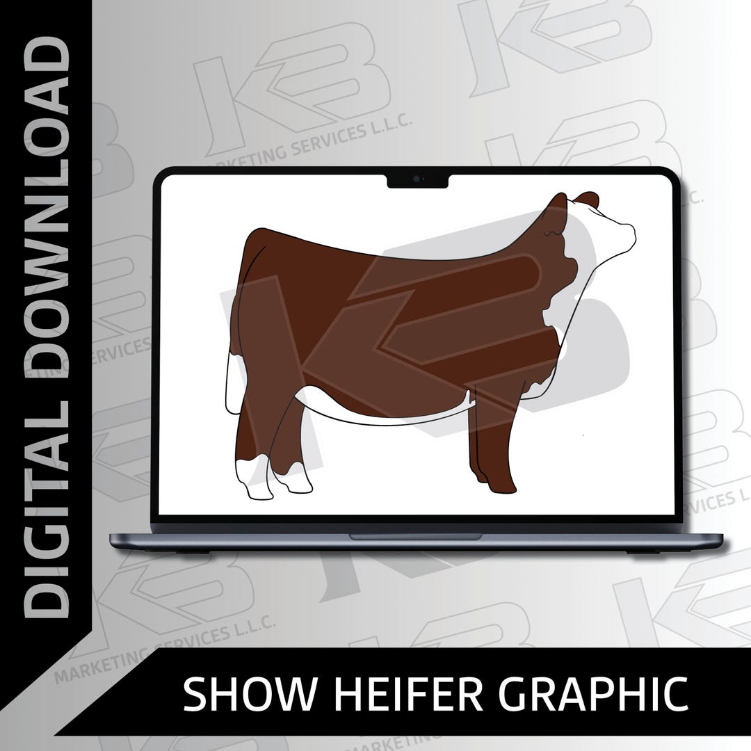 Show Heifer Graphic Digital Download - Etsy