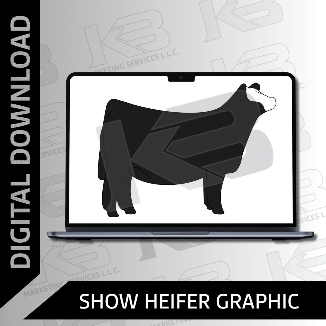 Show Heifer Graphic Digital Download - Etsy