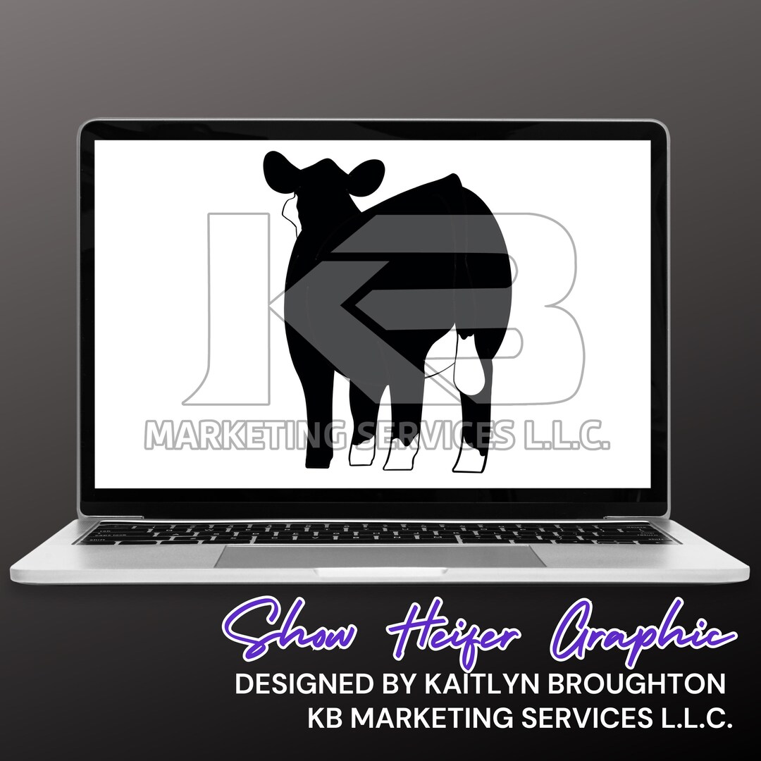 Black Hereford Show Heifer Graphic - Etsy