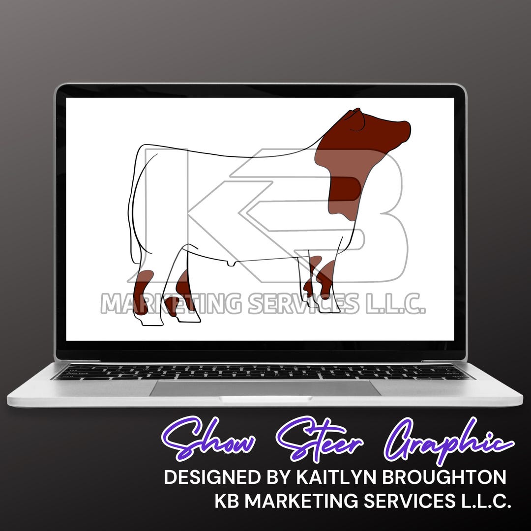 Shorthorn Show Steer Graphic - Etsy