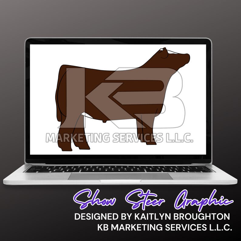 Red Simmental Show Steer Graphic - Etsy