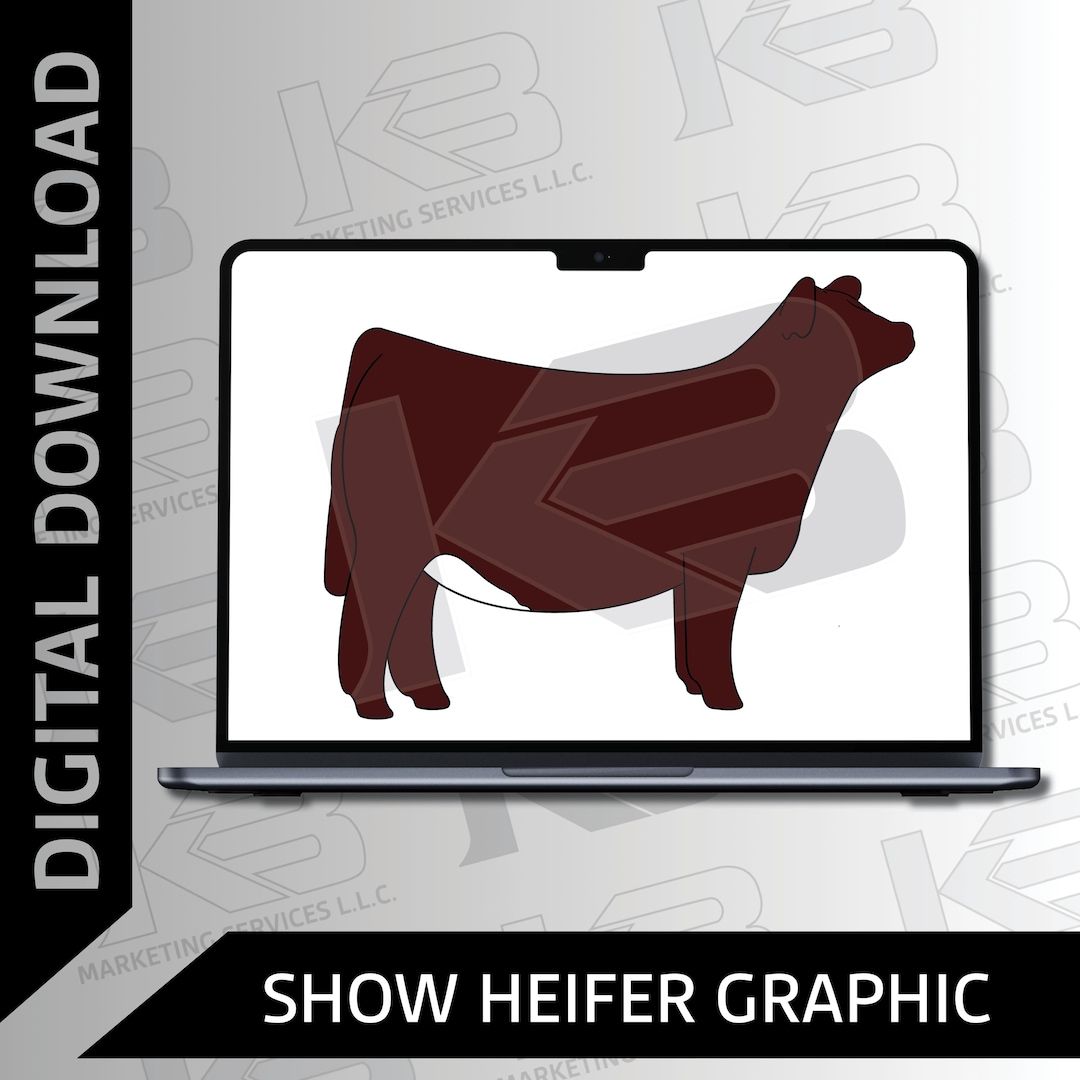 Show Heifer Graphic Digital Download - Etsy