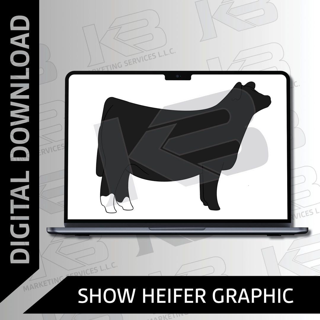 Show Heifer Graphic Digital Download - Etsy