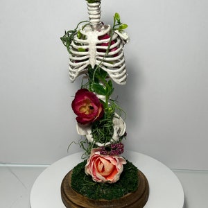 Gothic Decor Flowers Skeleton Bouquet Bone Floral Torso - Etsy