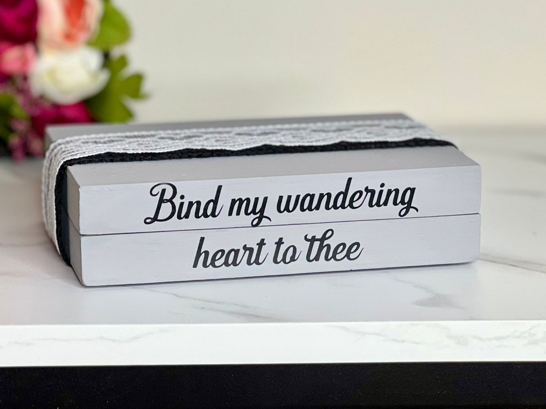 WOOD Book Stack Gothic Love Goth Love Story Inspired Home Decor ...