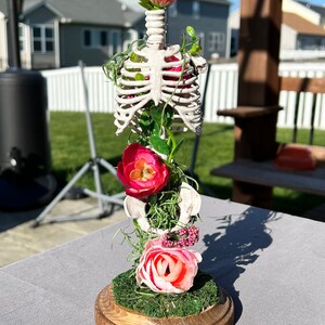 Gothic Decor Flowers Skeleton Bouquet Bone Floral Torso - Etsy