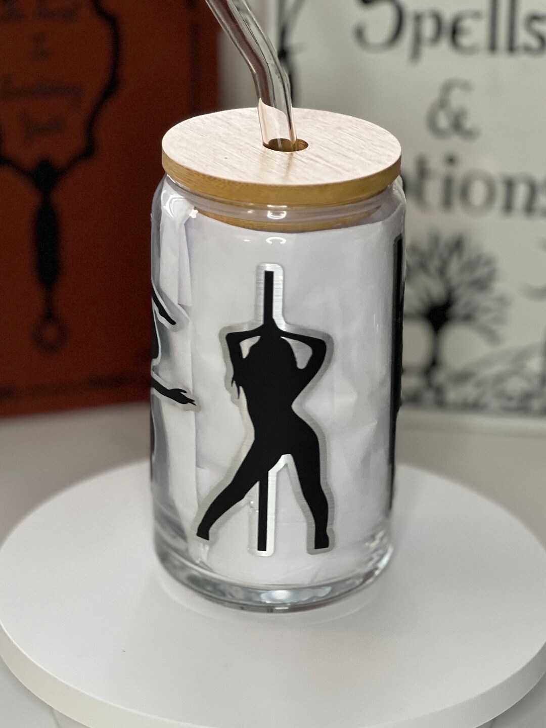Sippin’ Pretty Pole Dancing Exotic Dancer Stripper Coffee Glass Can ...