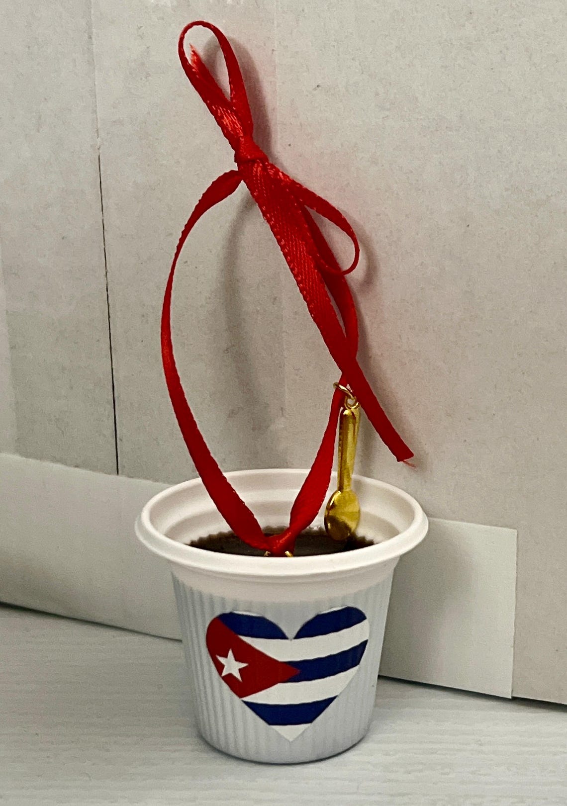 Mini Cuban Coffee Ornament Hispanic Cafecito Gift Coffee Lover Latinx ...