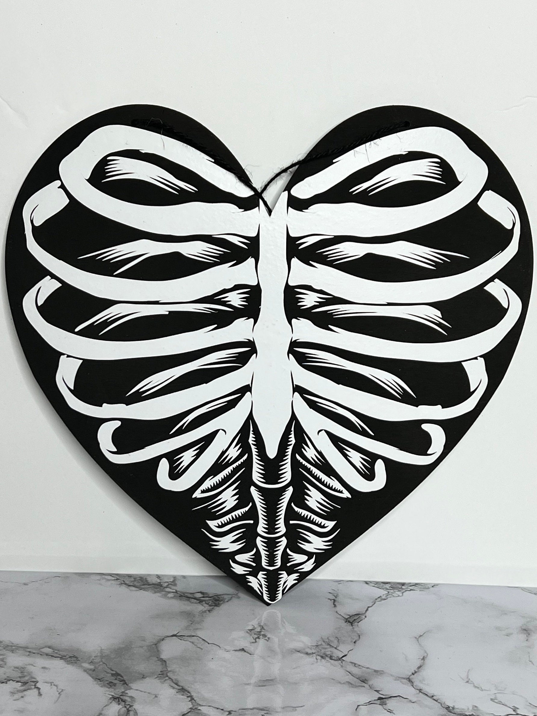 Heart Shaped Annabelle Lee Gothic Wood Sign 12 Inch Skeleton - Etsy