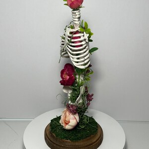 Gothic Decor Flowers Skeleton Bouquet Bone Floral Torso - Etsy