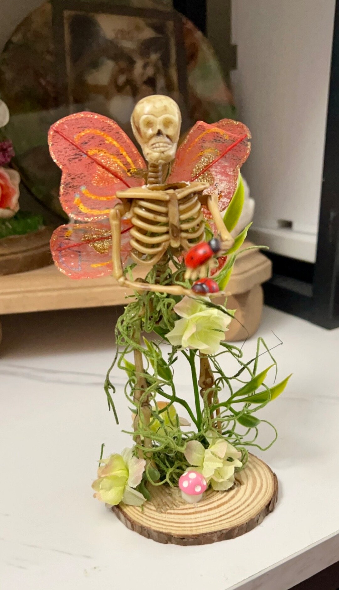 Dead Fairie Garden Skeleton Woodland Fairy Gothic Skull Decoration Goth ...