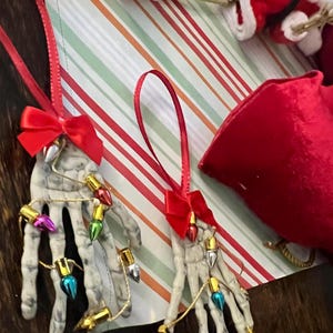 Skeleton Hand Ornament Gothmas Decor Gothic Christmas Decoration ...