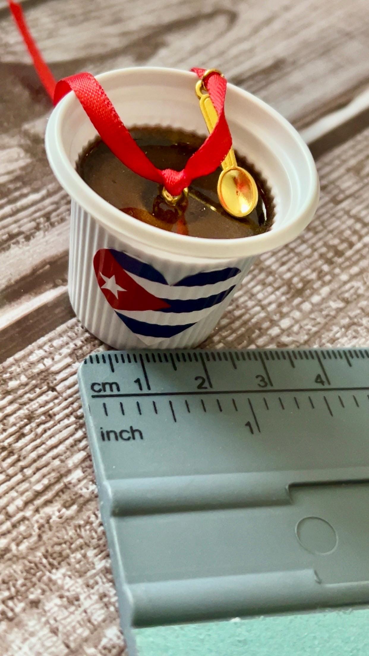 Mini Cuban Coffee Ornament Hispanic Cafecito Gift Coffee Lover Latinx ...