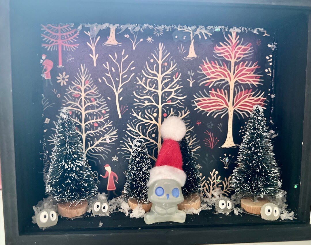 Gothic Christmas Gothmas Shadowbox Goth Holiday Home Decor Decoration ...