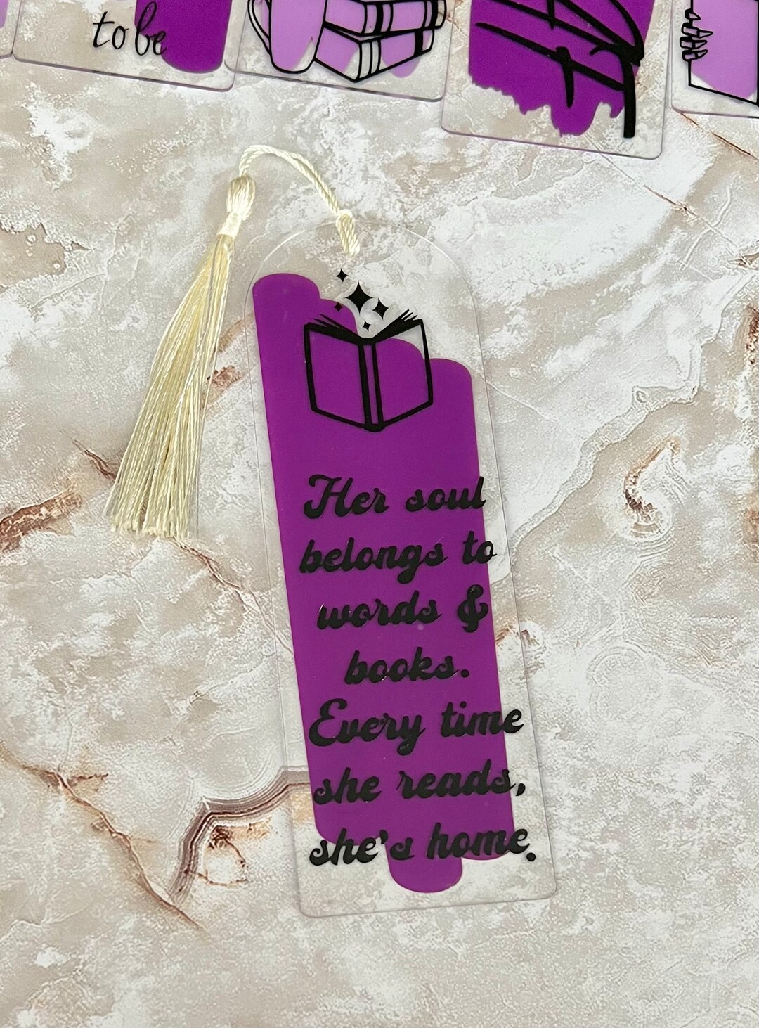 Large Acrylic Bookmarks - Etsy