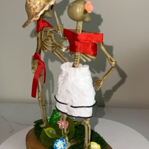 Puerto Rican Skeleton Couple Gothic Boricua Skull Decoration Goth Taino ...