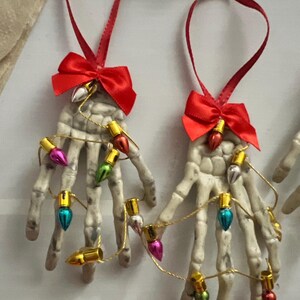 Skeleton Hand Ornament Gothmas Decor Gothic Christmas Decoration ...