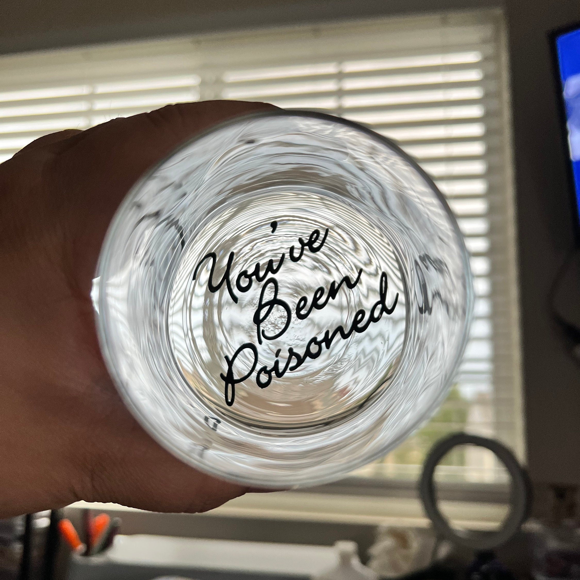 Pick Your Poison Vinyl Barware Drink Wine Glasses - Etsy