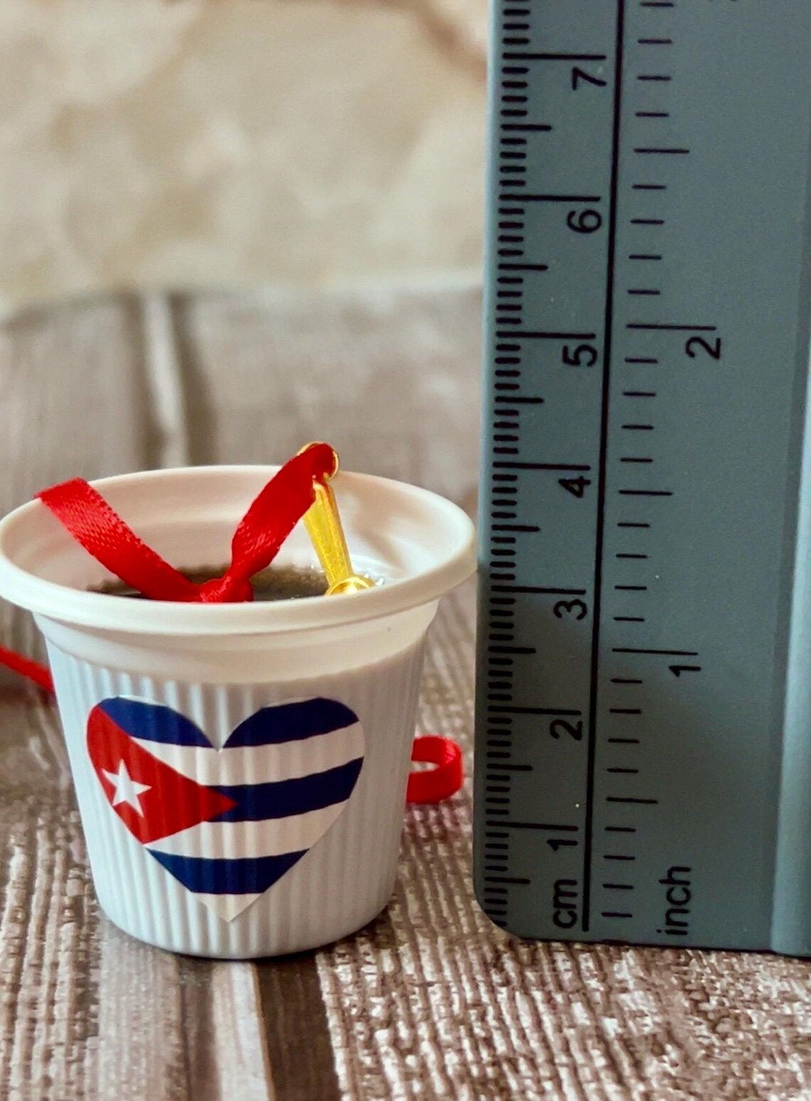 Mini Cuban Coffee Ornament Hispanic Cafecito Gift Coffee Lover Latinx ...