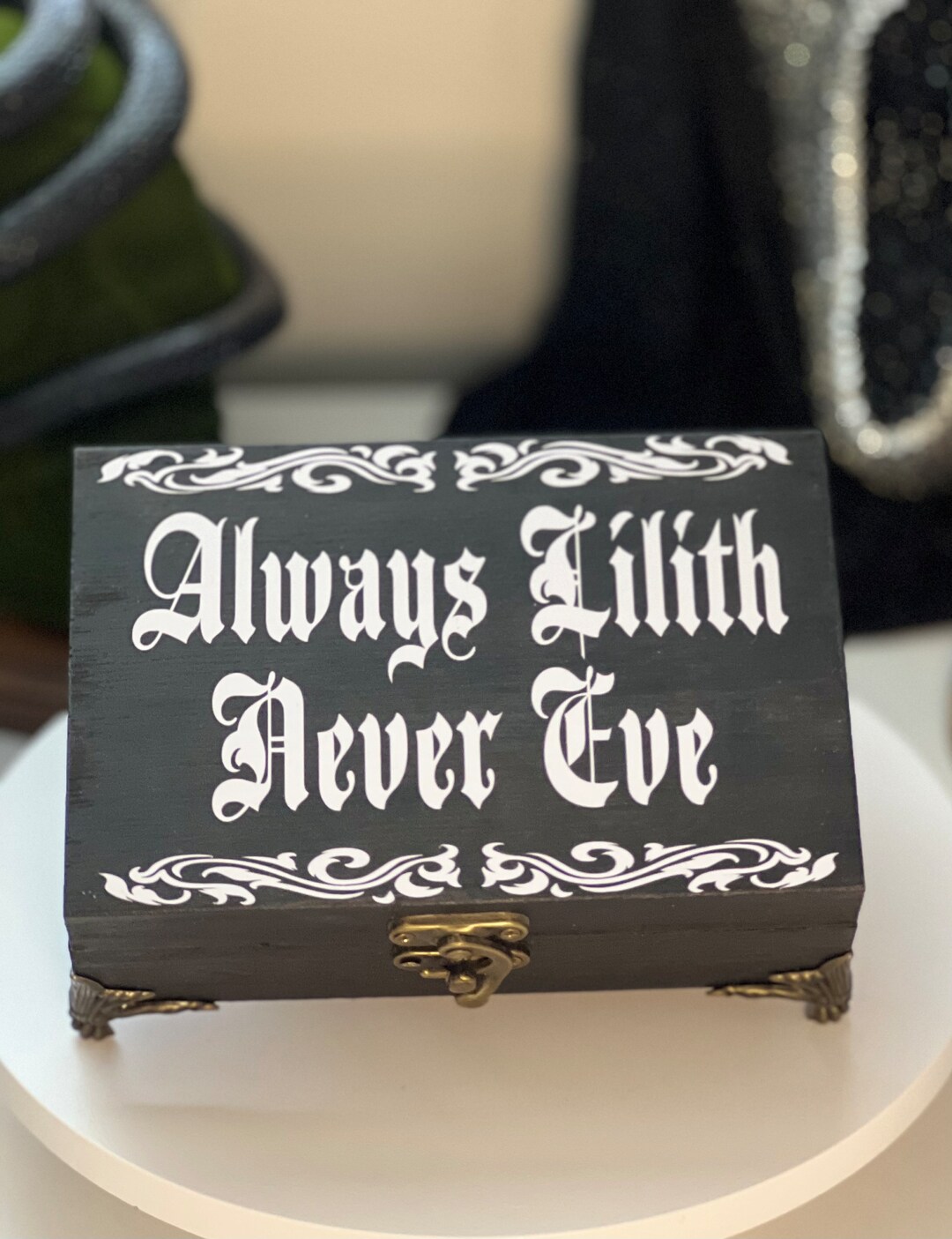 Gothic Trinket Box Latin Goth Gift Jewelry Box - Etsy