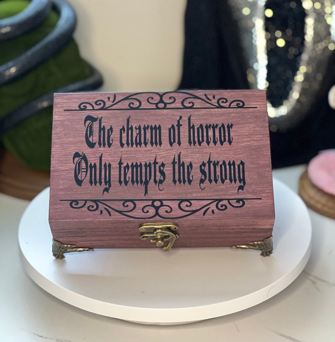 Gothic Trinket Box Latin Goth Gift Jewelry Box - Etsy