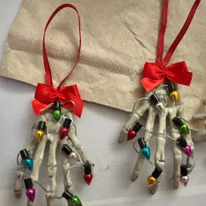 Skeleton Hand Ornament Gothmas Decor Gothic Christmas Decoration ...