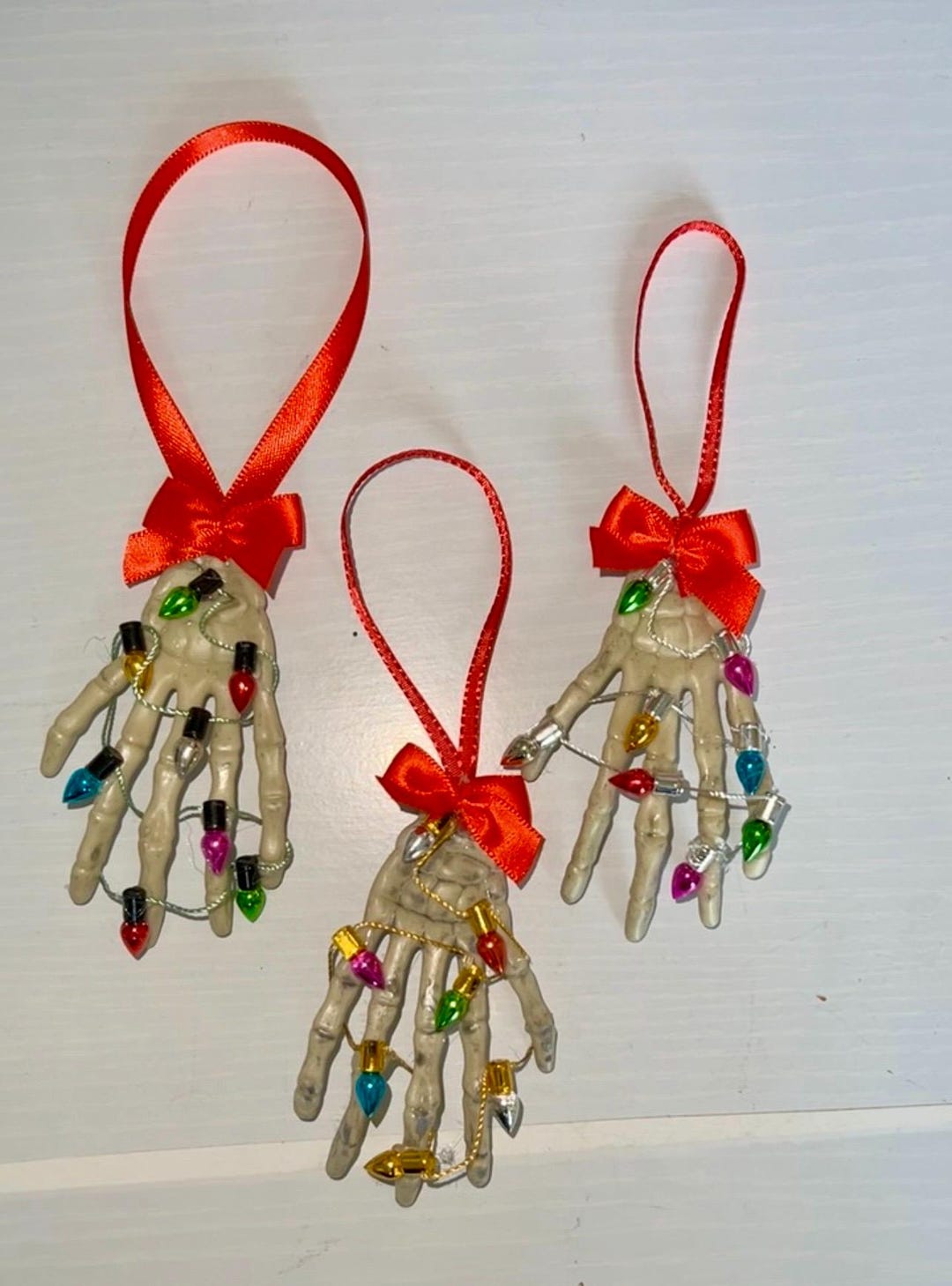 Skeleton Hand Ornament Gothmas Decor Gothic Christmas Decoration ...