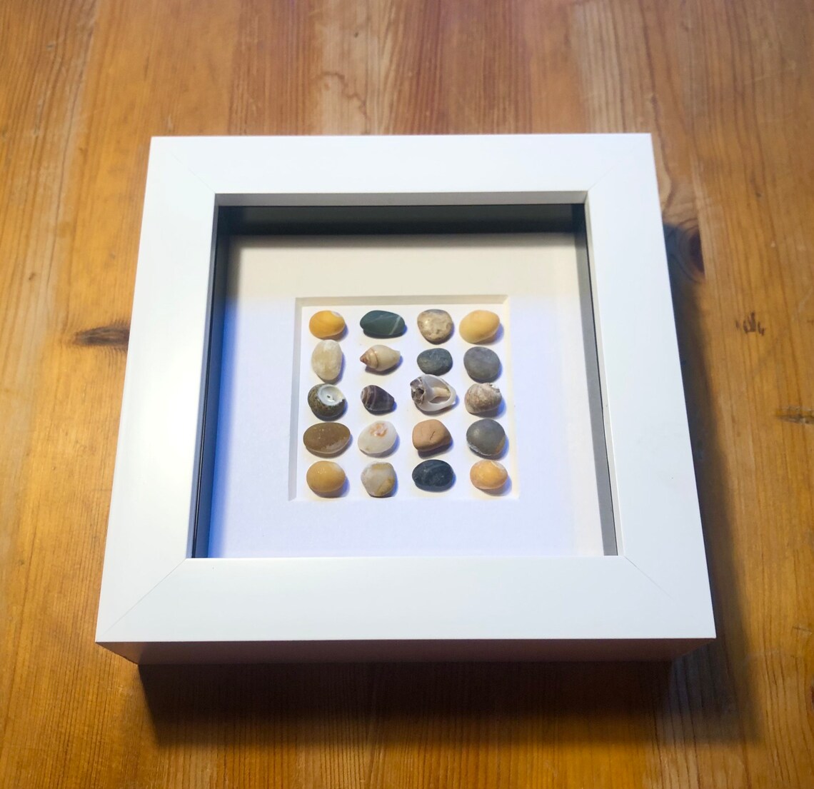 Original Handmade Sea Shell and Stone Art Grid. - Etsy