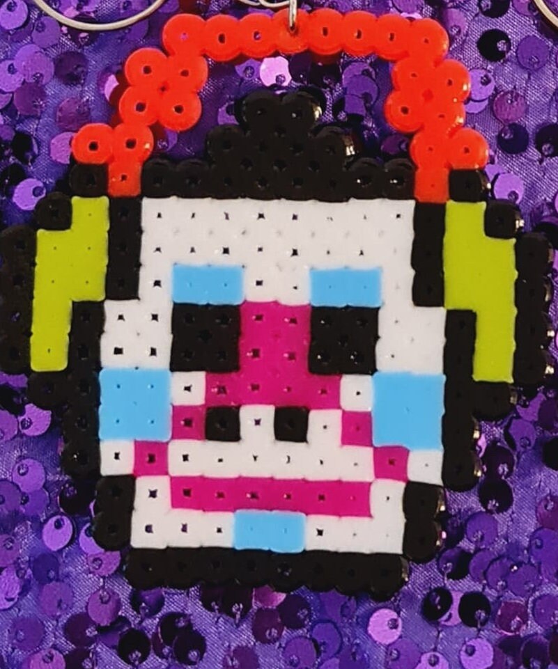 Five Nights at Freddy's Security Breach Keyrings Perler Bead Keychains ...