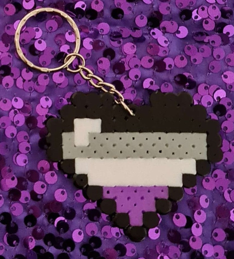 LGBTQ Pride Flags Heart Shaped | | Perler Bead Keychains - Etsy